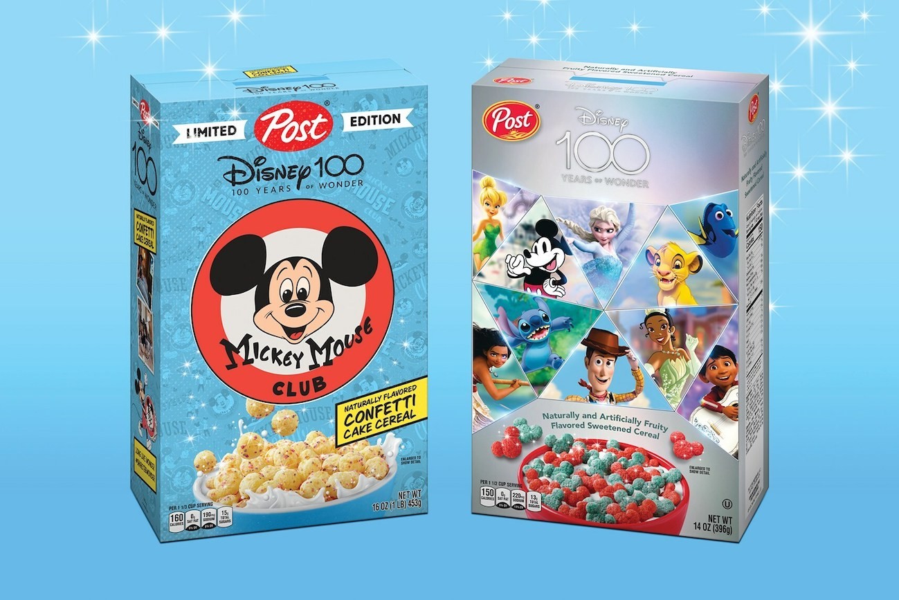 Post creates new cereals to celebrate Disney's 100th anniversary